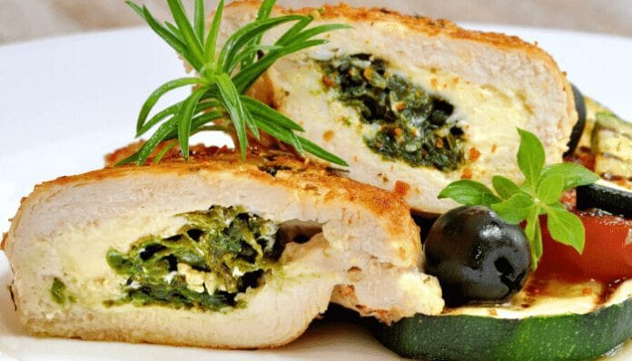 Frango a rolê com ricota e espinafre! Veja como é fácil! - Pai na Cozinha