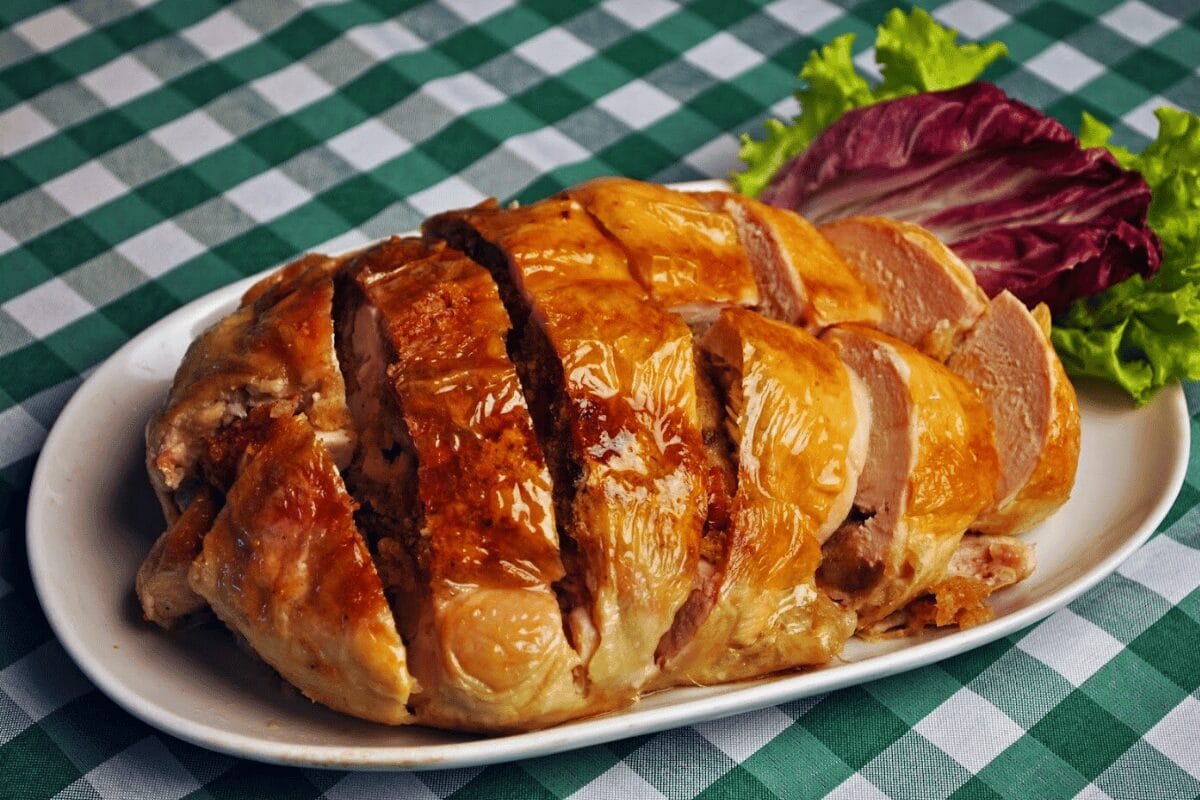Frango Desossado Recheado Para Inspirar Você Pai Na Cozinha